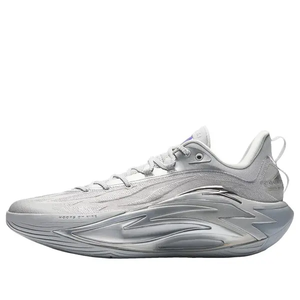 ANTA Shock Wave "silver Wing" Sneakers - Grey/silver
