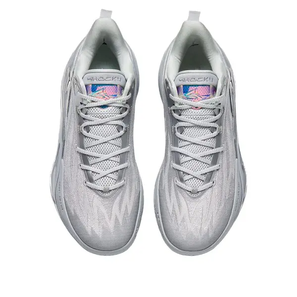 ANTA Shock Wave "silver Wing" Sneakers - Grey/silver