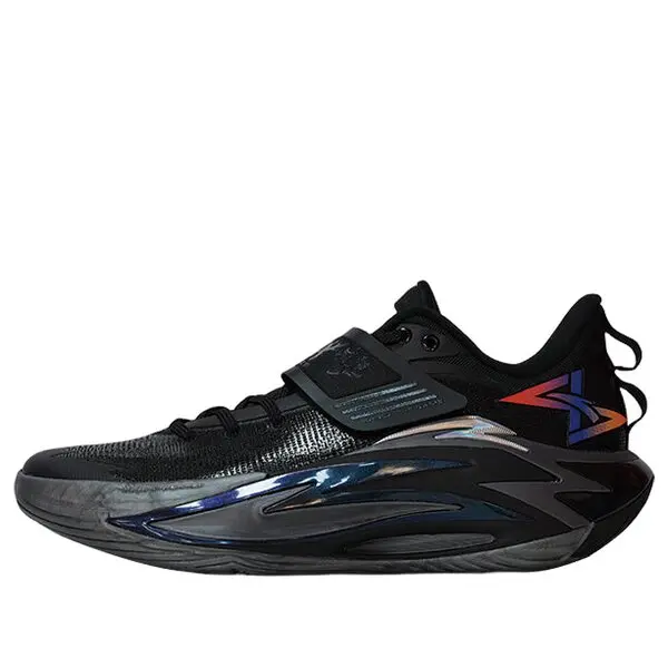 ANTA Shock Wave Pro A-shock X "dark Matter" Sneakers - Black/blue/orange