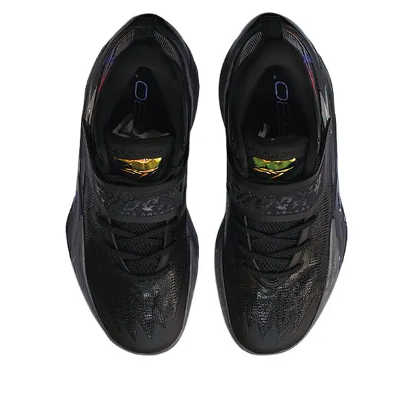 ANTA Shock Wave Pro A-shock X "dark Matter" Sneakers - Black/blue/orange