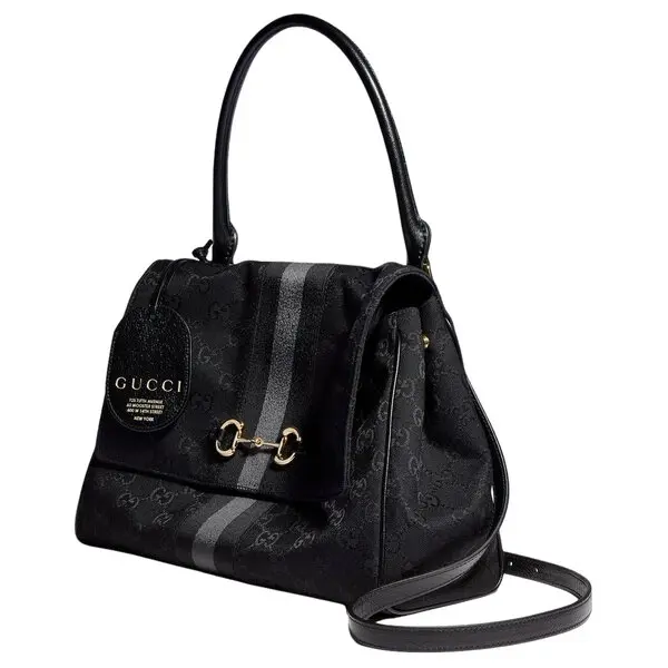 Gucci Paparazzo Medium Top Handle Bag - Grey/black