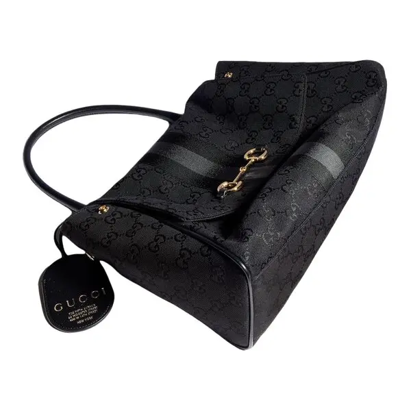 Gucci Paparazzo Medium Top Handle Bag - Grey/black