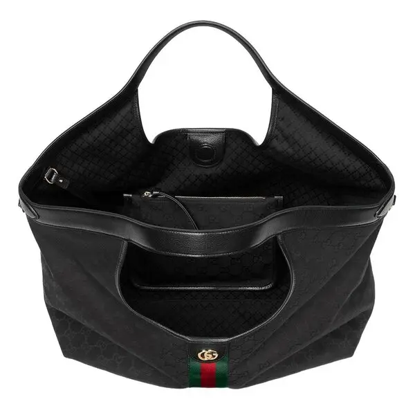 Gucci Giglio Large Tote Bag - Black