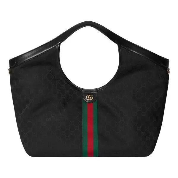 Gucci Giglio Large Tote Bag - Black