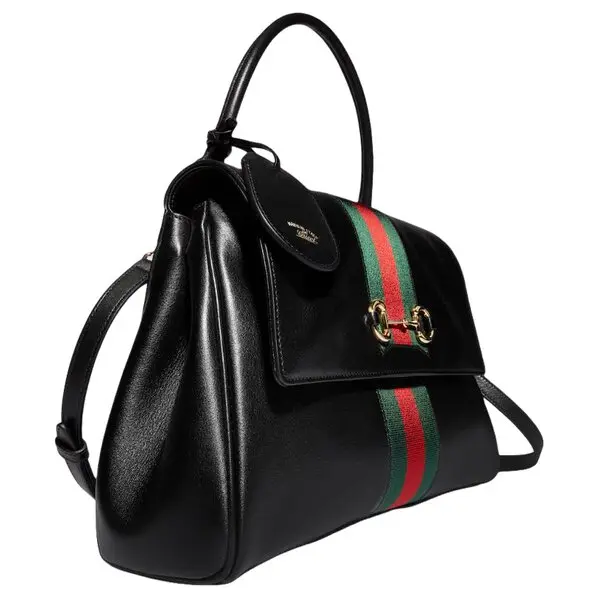 Gucci Paparazzo Medium Top Handle Bag - Black