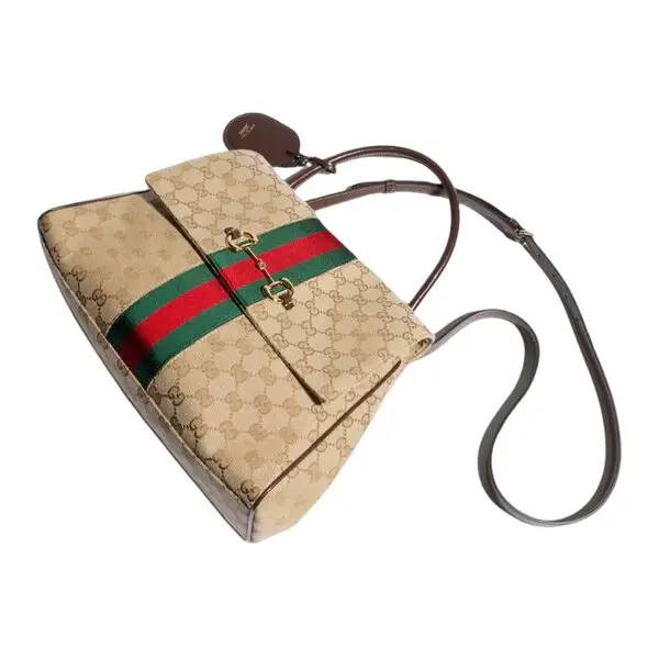 Gucci Paparazzo Medium Top Handle Bag - Sand/dark Brown