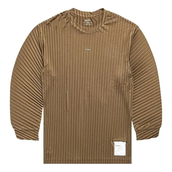 Satisfy Auralite Pleated Long T-shirts - Olive