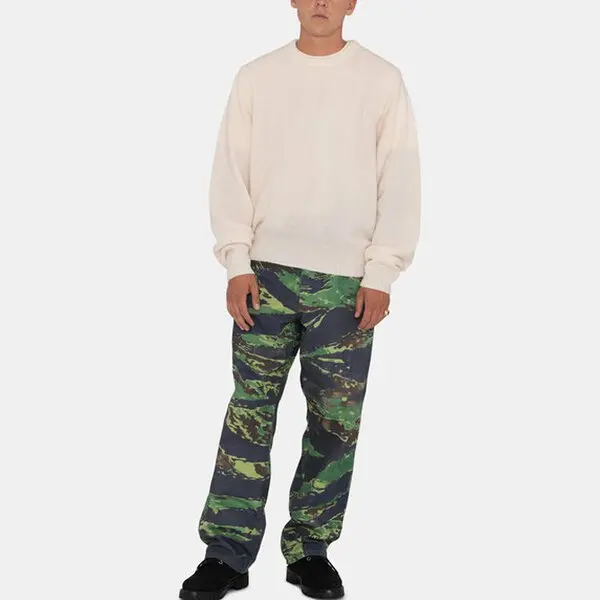 StÜssy 8 Ball Spray Sweater 'ivory