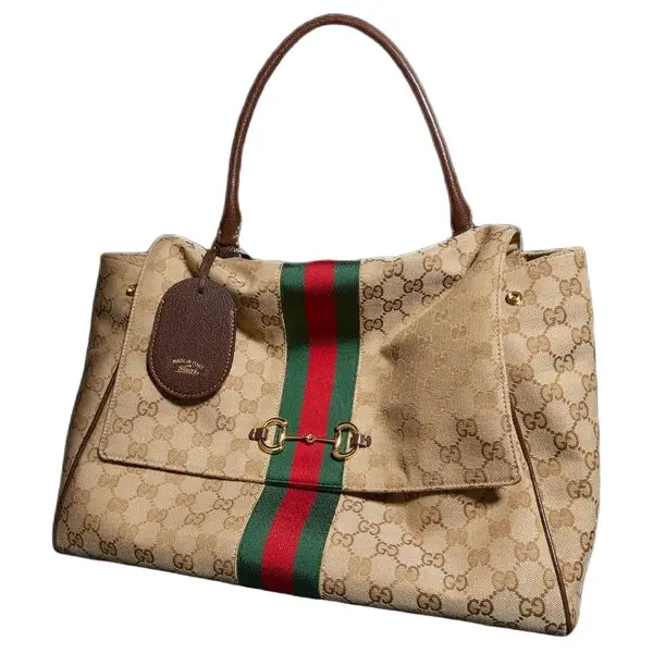 Gucci Paparazzo Large Top Handle Bag - Sand/dark Brown