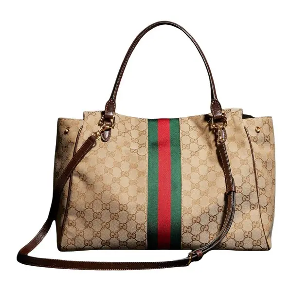 Gucci Paparazzo Large Top Handle Bag - Sand/dark Brown