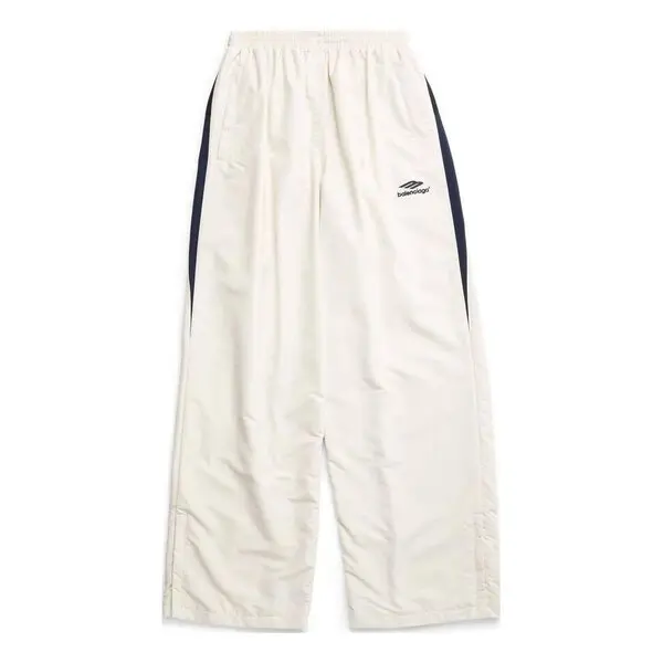 Balenciaga 3b Sports Icon Medium Fit Tracksuit Pants - White