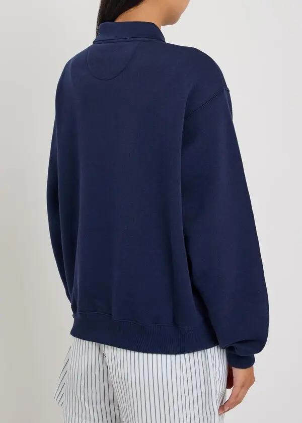 Polo Ralph Lauren Embroidered Cotton-blend Polo Sweatshirt