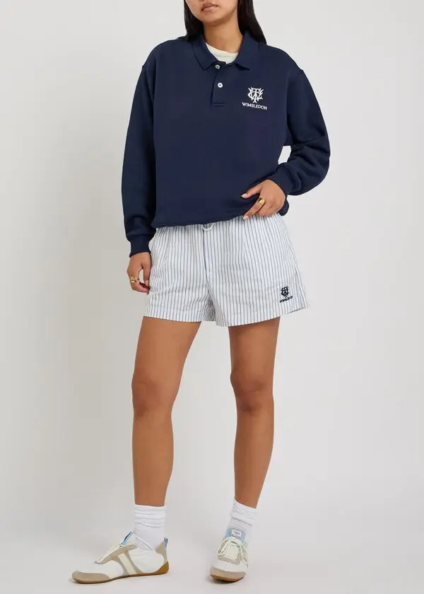 Polo Ralph Lauren Embroidered Cotton-blend Polo Sweatshirt