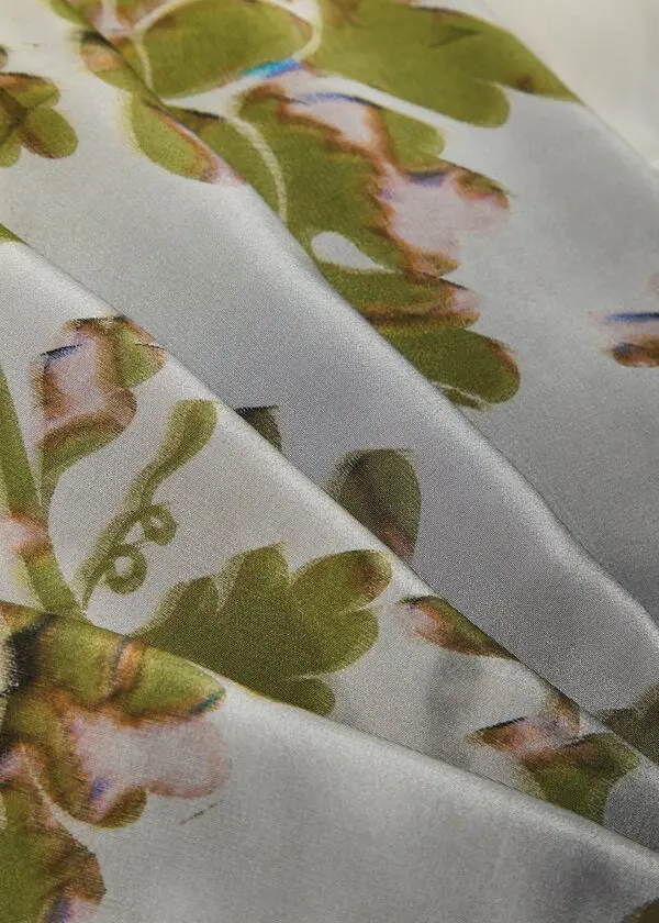 La DoubleJ Belle Kaftan Printed Silk Maxi Dress