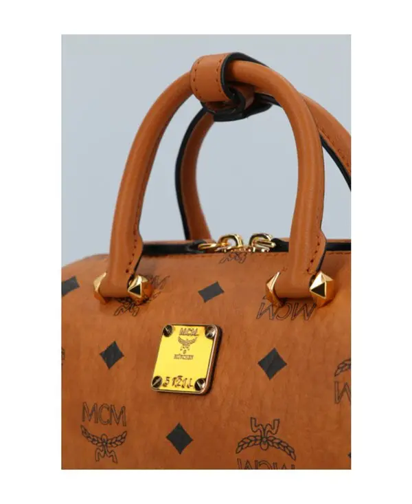 Mcm Logo Print Tote Bag