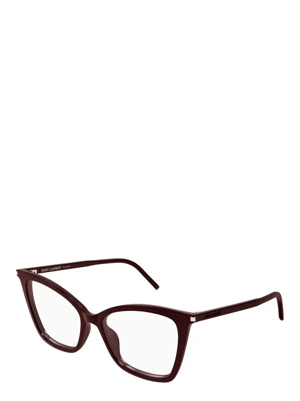 Saint Laurent Cat Eye Frame Eyeglasses - Brown