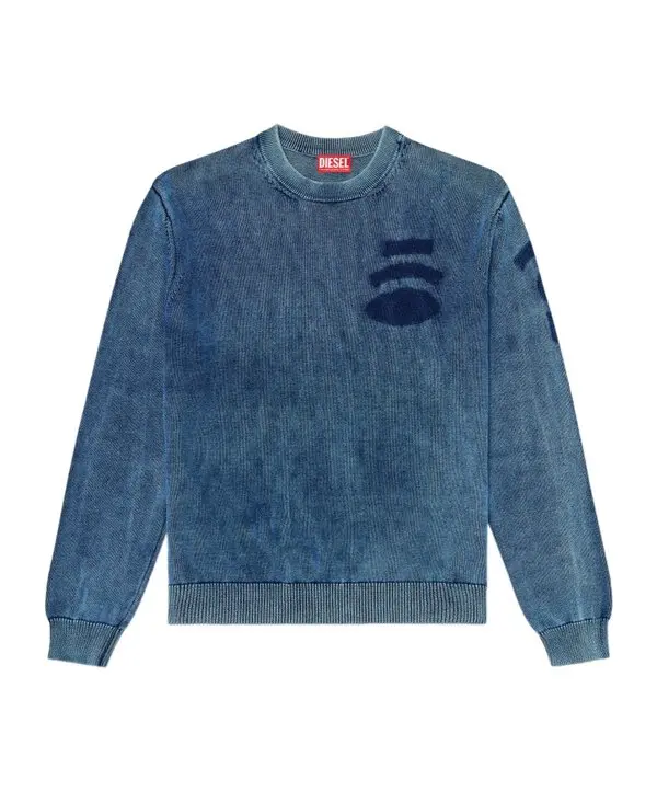 DIESEL® K-perne Faded-wash Cotton Sweatshirt