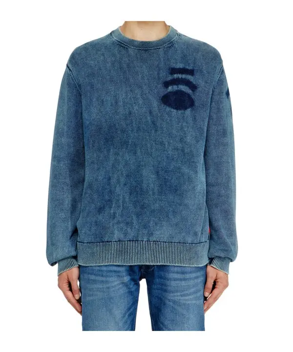 DIESEL® K-perne Faded-wash Cotton Sweatshirt