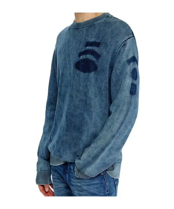 DIESEL® K-perne Faded-wash Cotton Sweatshirt