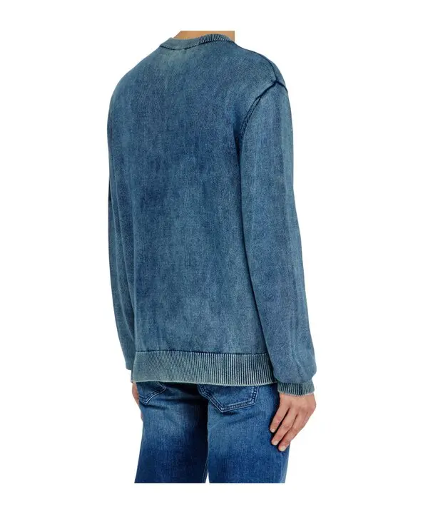 DIESEL® K-perne Faded-wash Cotton Sweatshirt