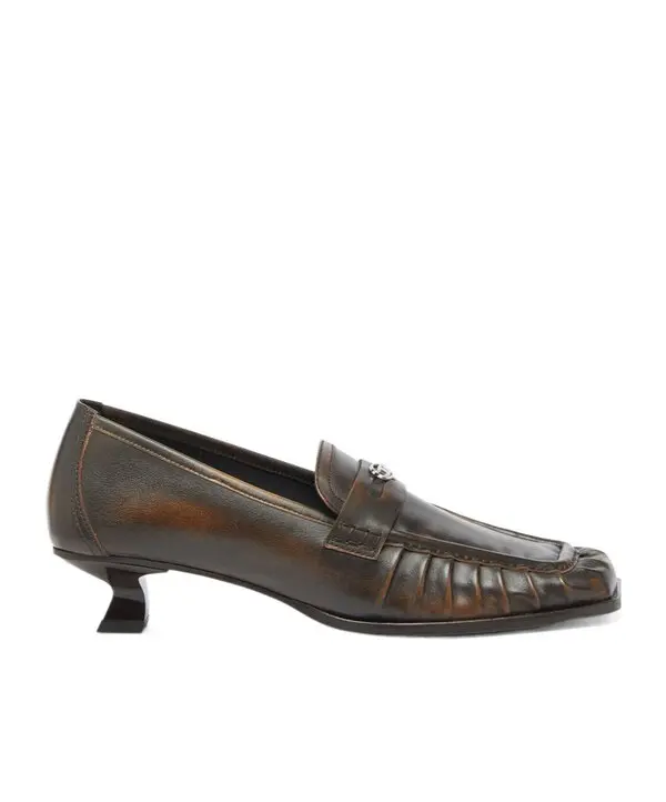 DIESEL® Oval D Square-toe Loafers
