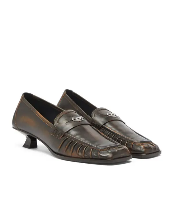 DIESEL® Oval D Square-toe Loafers