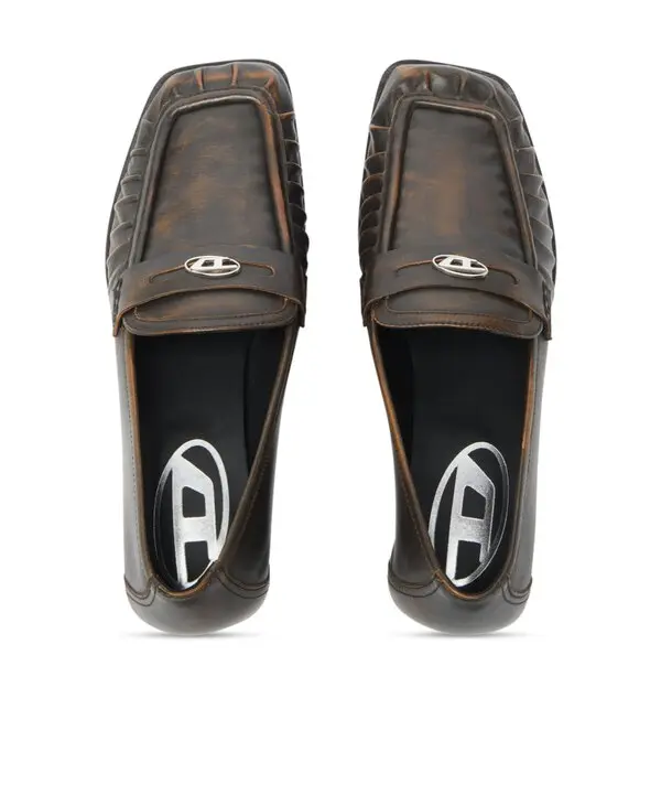 DIESEL® Oval D Square-toe Loafers