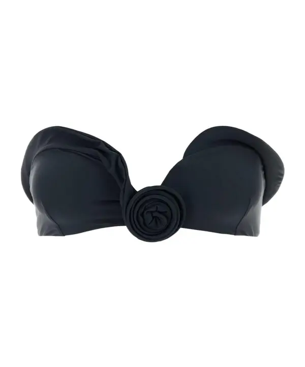 Magda Butrym Rosette Bandeau Bikini Top
