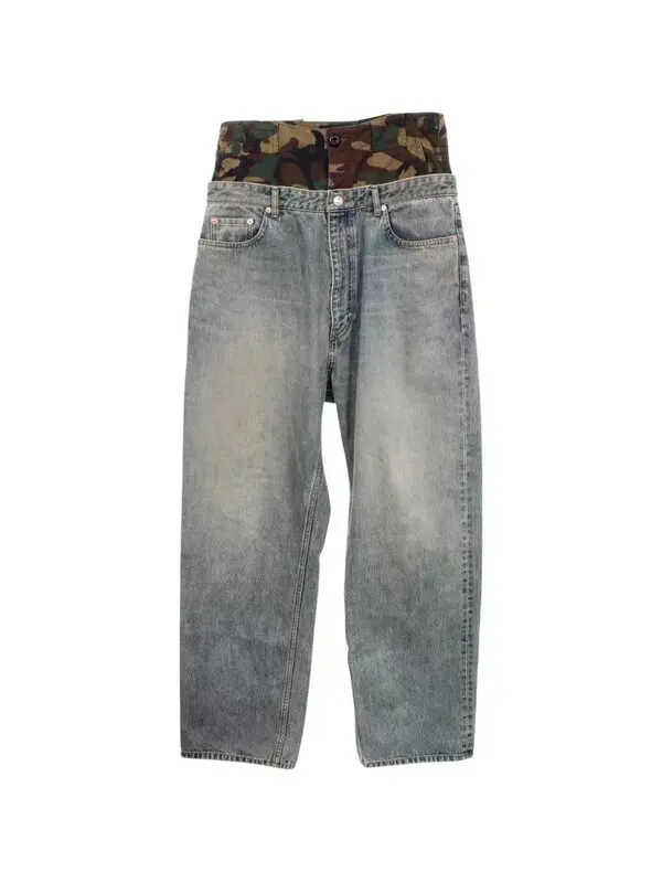 Balenciaga 2000s Camouflage Layered Jeans