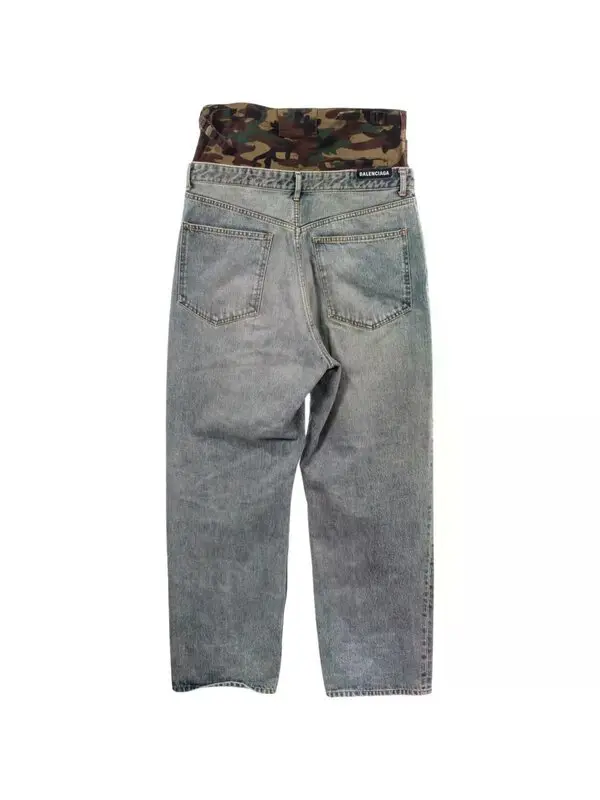 Balenciaga 2000s Camouflage Layered Jeans