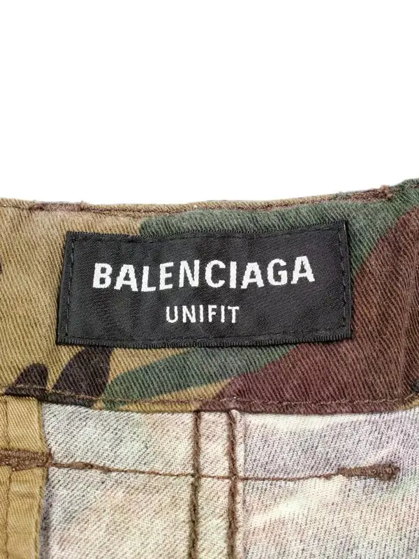 Balenciaga 2000s Camouflage Layered Jeans