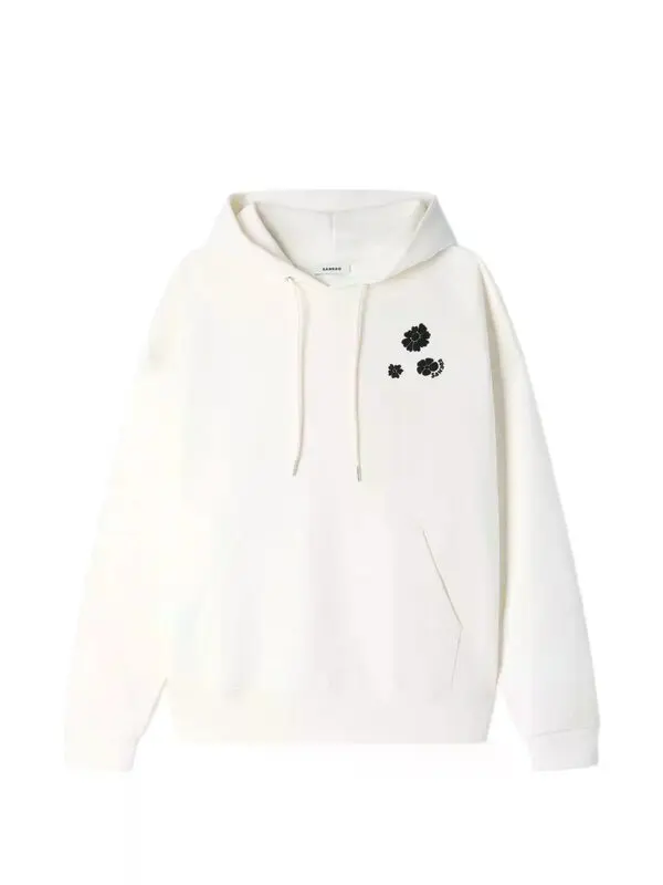 Sandro Floral-print Hoodie - Neutrals