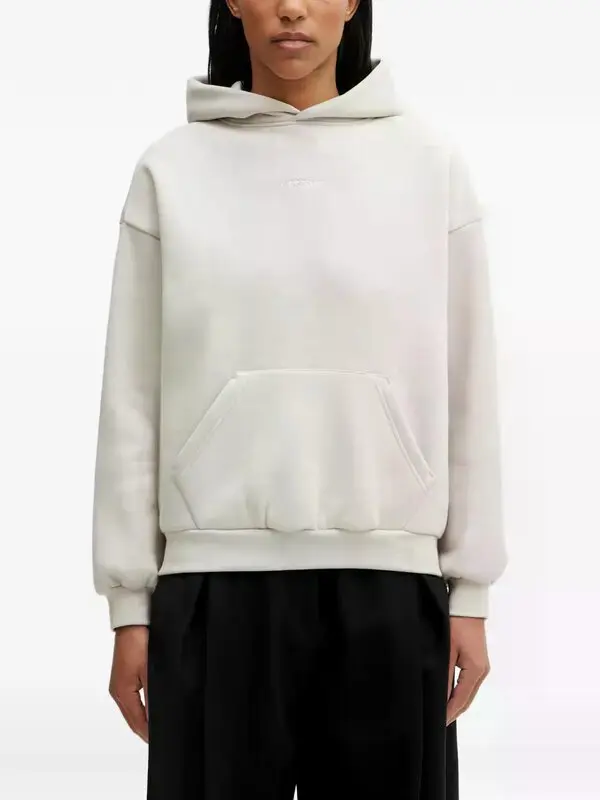 WRSTBHVR Logo-embroidered Hoodie - Grey