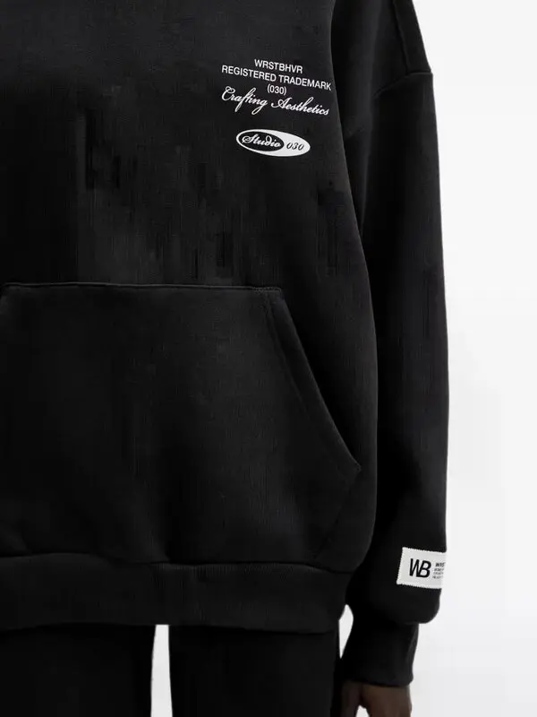 WRSTBHVR Studio V13 Logo-print Hoodie