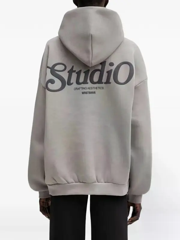 WRSTBHVR Logo-print Hooded Sweatshirt