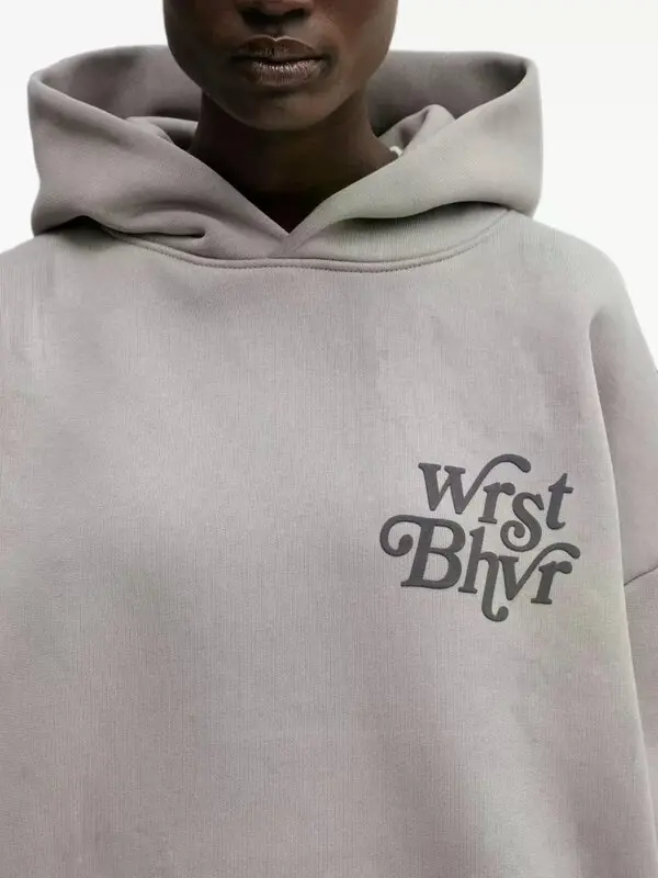 WRSTBHVR Logo-print Hooded Sweatshirt