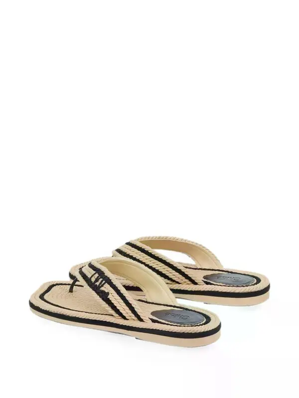 Chloé Rope-detail Logo-embroidered Sandals