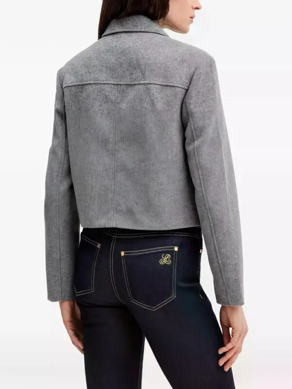 MORGAN Buttoned-pocket Cropped Jacket