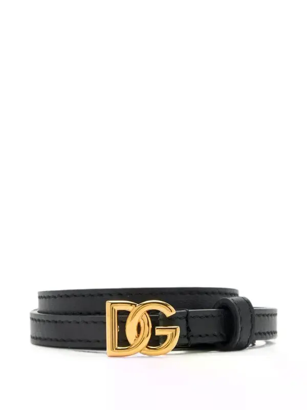 Dolce & Gabbana Dg Logo Belt - Black