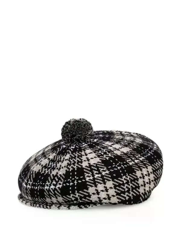 KANGOL Houndstooth Pom-pom Hat