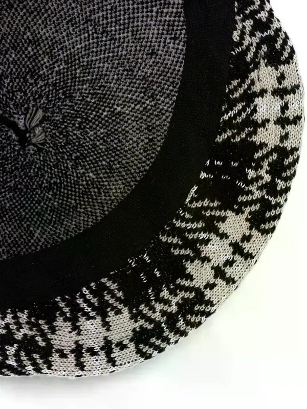 KANGOL Houndstooth Pom-pom Hat