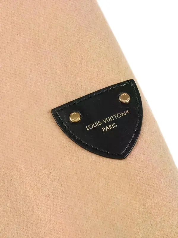 LOUIS VUITTON 2010s Monogram Hooded Wrap Coat