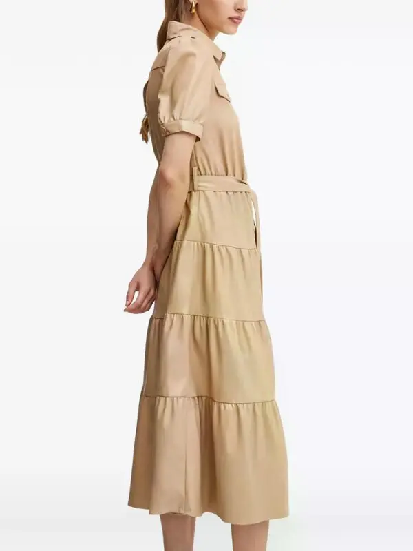 MORGAN Tiered Buttoned Dress