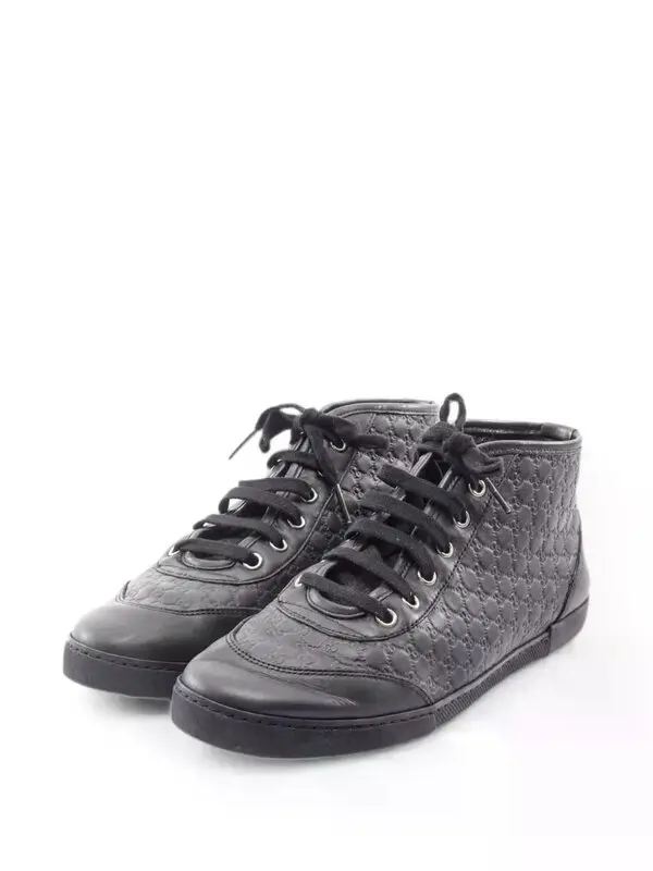 Gucci 2000s Guccissima High-top Sneakers - Black