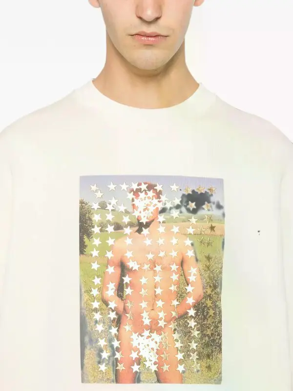 JW Anderson Graphic-print Star-patch Sweatshirt