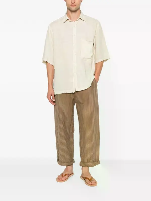 INLINUM Chest-pocket Short-sleeve Shirt
