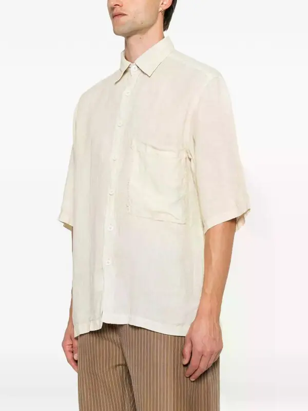 INLINUM Chest-pocket Short-sleeve Shirt