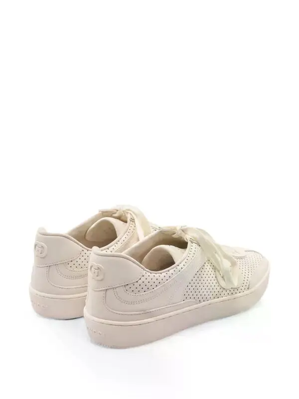 Gucci 2020s G75 Perforated Leather Sneakers