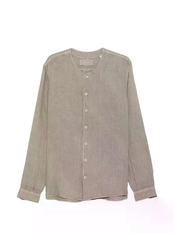 INLINUM Collarless Long-sleeve Shirt