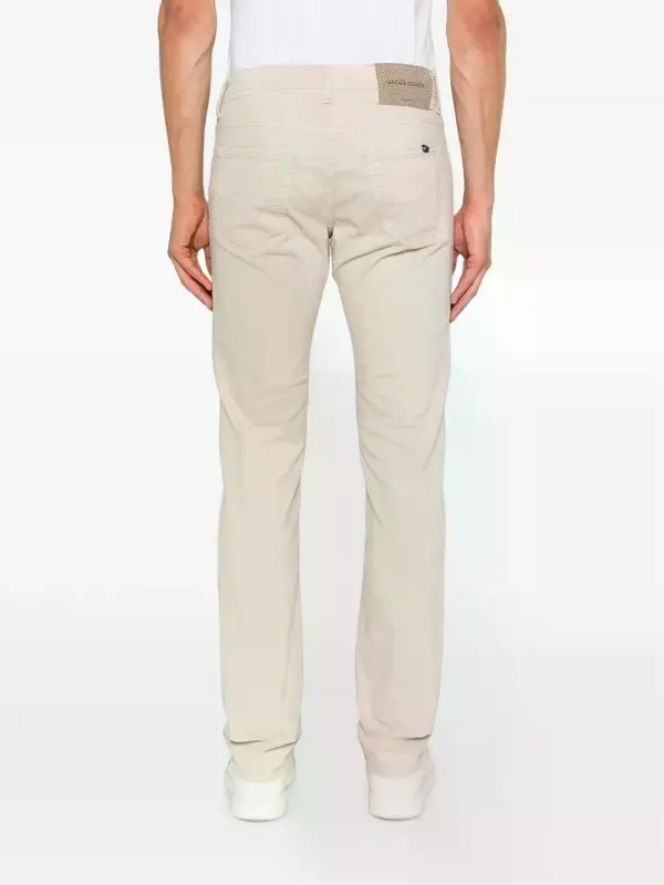 Jacob Cohen Nick Logo-patch Slim-fit Cotton Trousers